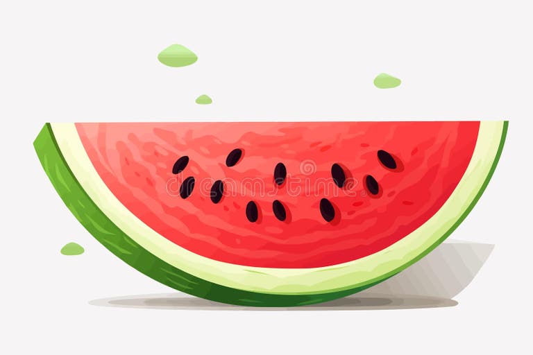 Watermelon Vector Flat Minimalistic Isolated Vector Style Illustration ...