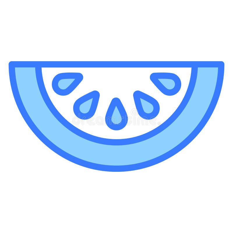 Watermelon Vector Line Icon. Simple Creative Vector Line Icon Stock ...