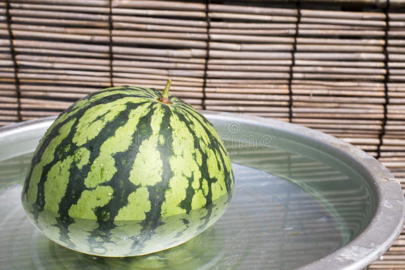 Watermelon and Water Splash Stock Photo - Image of rippled, nature ...