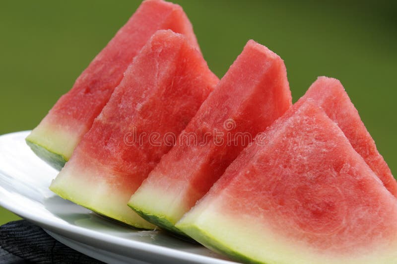 Watermelon Wedges stock image. Image of outdoor, seedless - 5983845