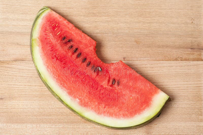 The Watermelon on Wooden Table Stock Photo - Image of eating, sweet ...