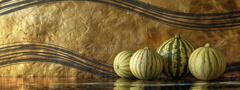 Gold Watermelons Stock Illustrations – 16 Gold Watermelons Stock ...