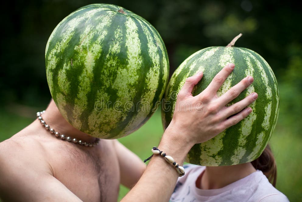 Watermelons love stock photo. Image of enjoyment, loving - 17831082