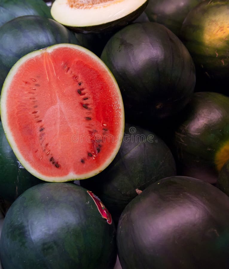 Watermelons stock photo. Image of fruit, grocery, shop - 49865948