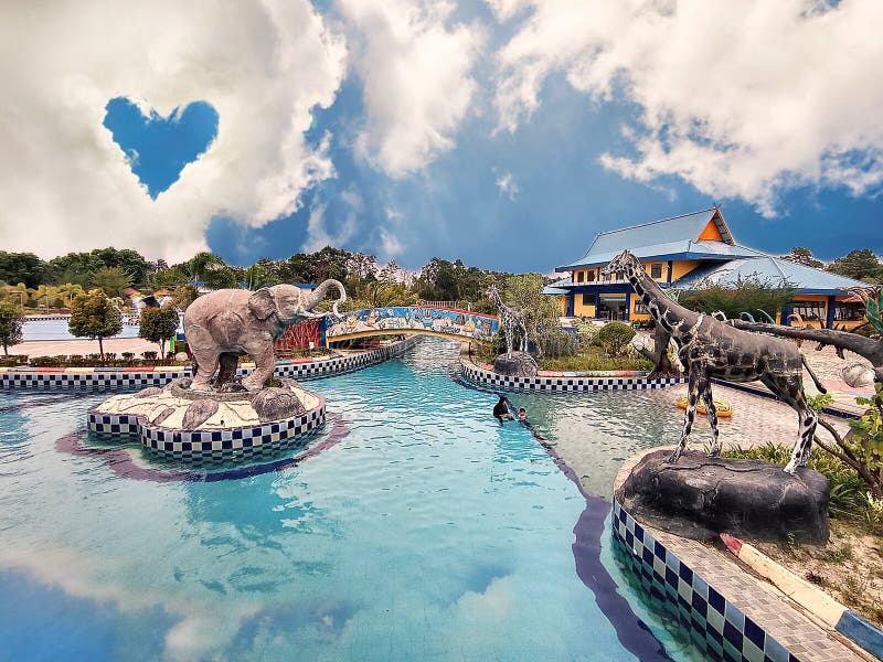 Waterpark in Duri City Swimming Pool Stock Image - Image of waterpark ...