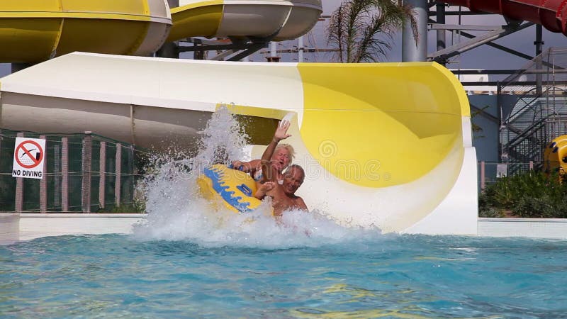 Waterpark fun stock video. Video of destinations, enjoyment - 39415241