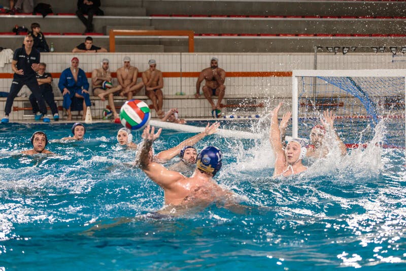 Waterpolo Player - Attack Action Editorial Stock Image - Image of ...