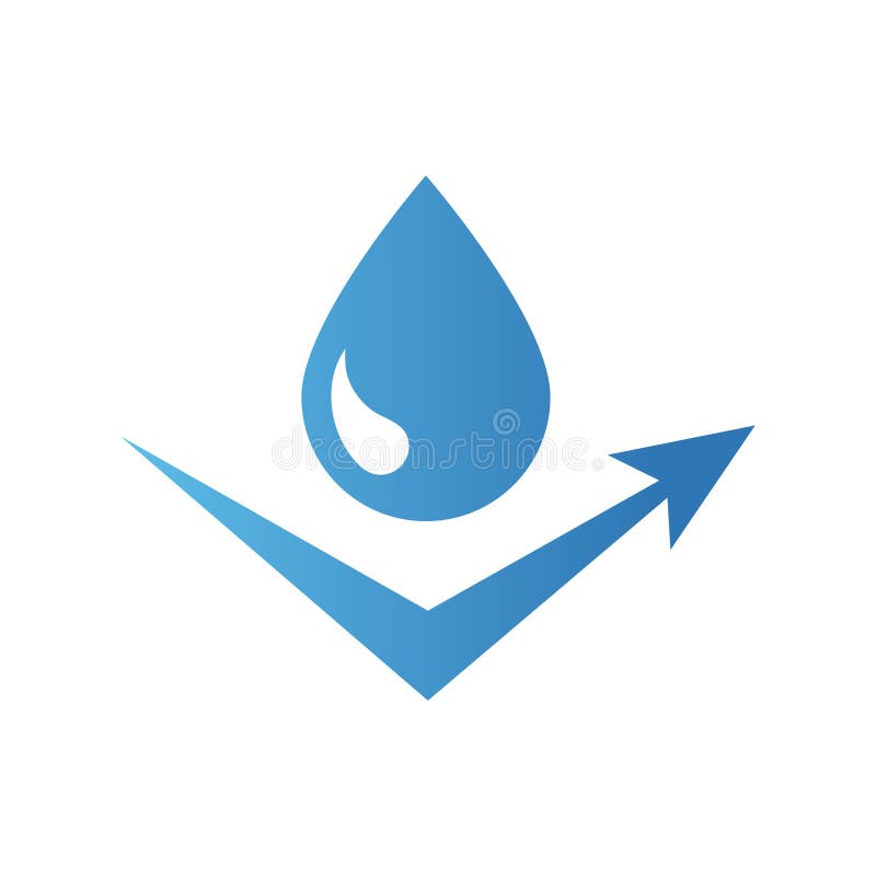 Waterproof with Drop and Arrow Fill Icon Stock Vector - Illustration of ...