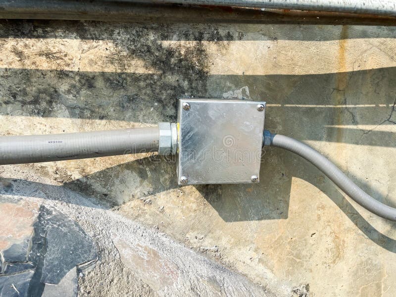 Waterproof Electrical Connection Box Stock Photo - Image of central ...