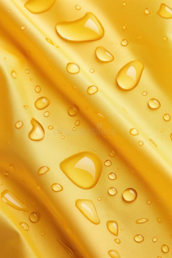 Waterproof Fabric Water Droplets Beading Up on Surface. High-resolution ...