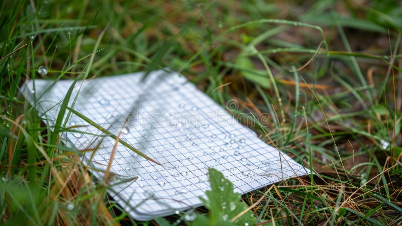 Waterproof Graph Paper for Outdoor Projects Stock Illustration ...