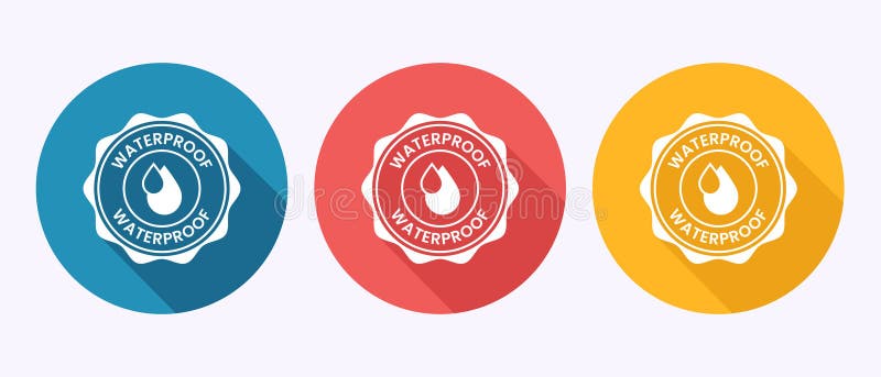 Waterproof Icon Design Illustration, Liquid Proof Protection, Water ...
