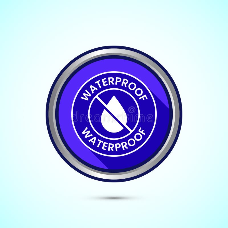 Waterproof Icon Design Illustration, Water Resistant Signs, Liquid ...