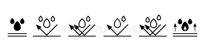 Waterproof Icon Symbol Simple Design Stock Illustration - Illustration ...