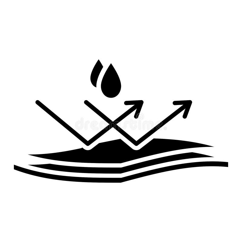 Waterproof Icon, Water Proof Drop Resistant. Impermeable Fabric ...