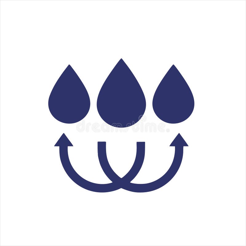 Waterproof, Hydrophobic Icon Stock Vector - Illustration of ingress ...