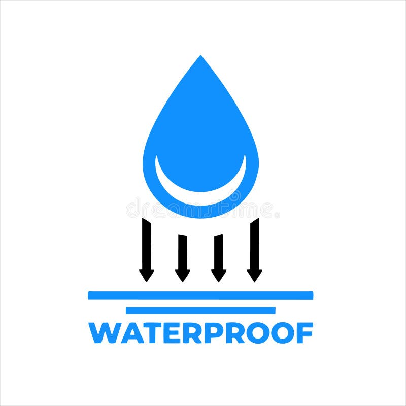 Waterproof, Hydrophobic Icon Stock Vector - Illustration of ingress ...