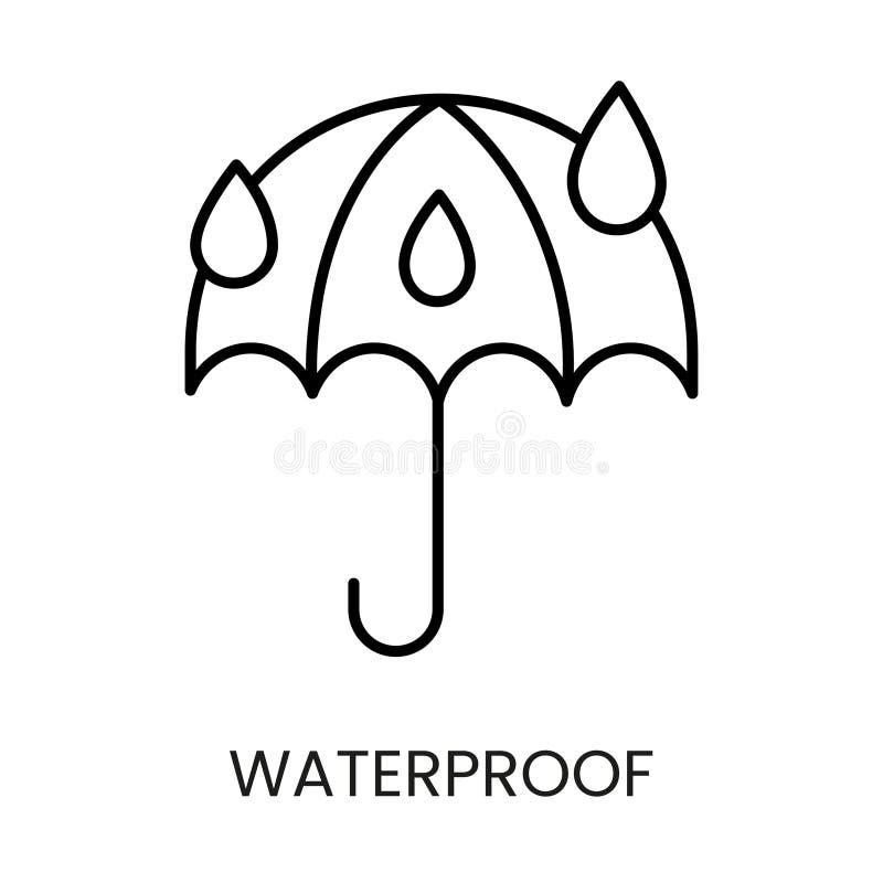 Waterproof Line Icon Vector for Packaging on Cctv Camera with Editable ...