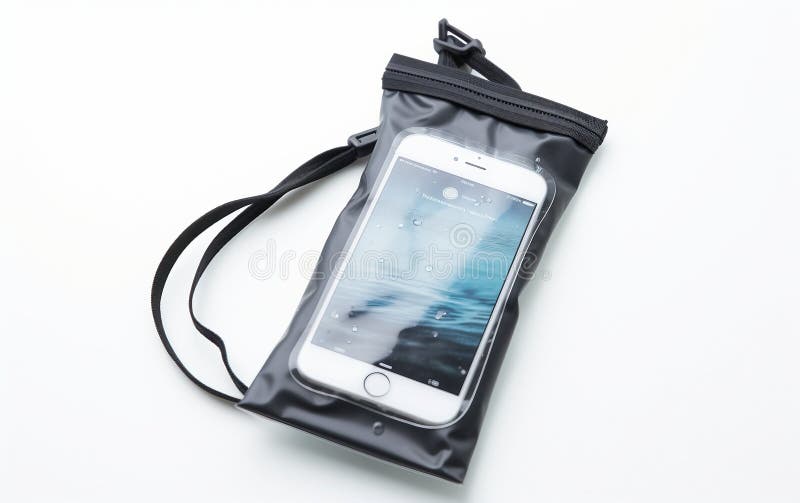 Waterproof Phone Cover on White Background Stock Illustration ...