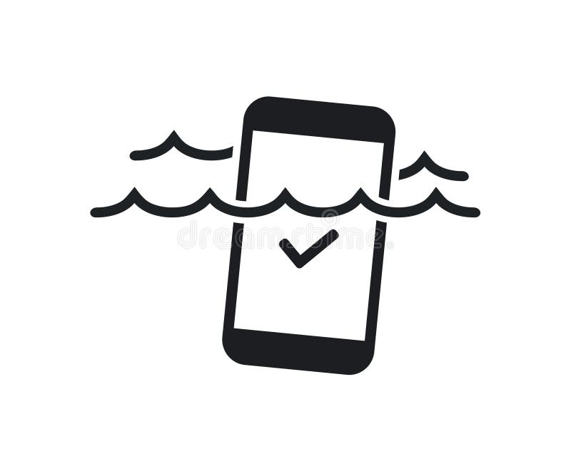 Waterproof Phone Symbol. Illustration Vector Stock Vector ...