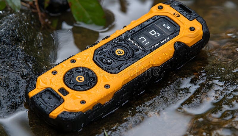Rugged Waterproof Device stock illustration. Illustration of precision ...