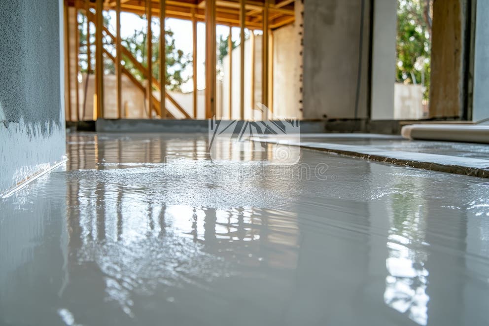 Waterproof Screed Applications in Construction, Featuring Smooth ...