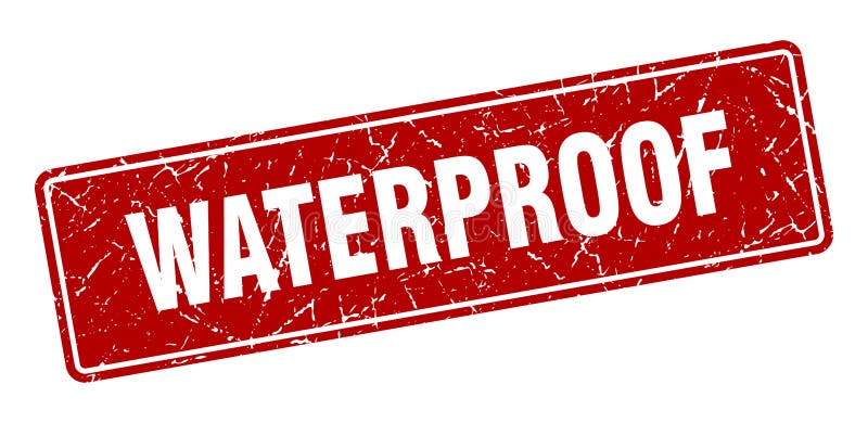Waterproof Sign. Waterproof Grunge Stamp Stock Vector - Illustration of ...