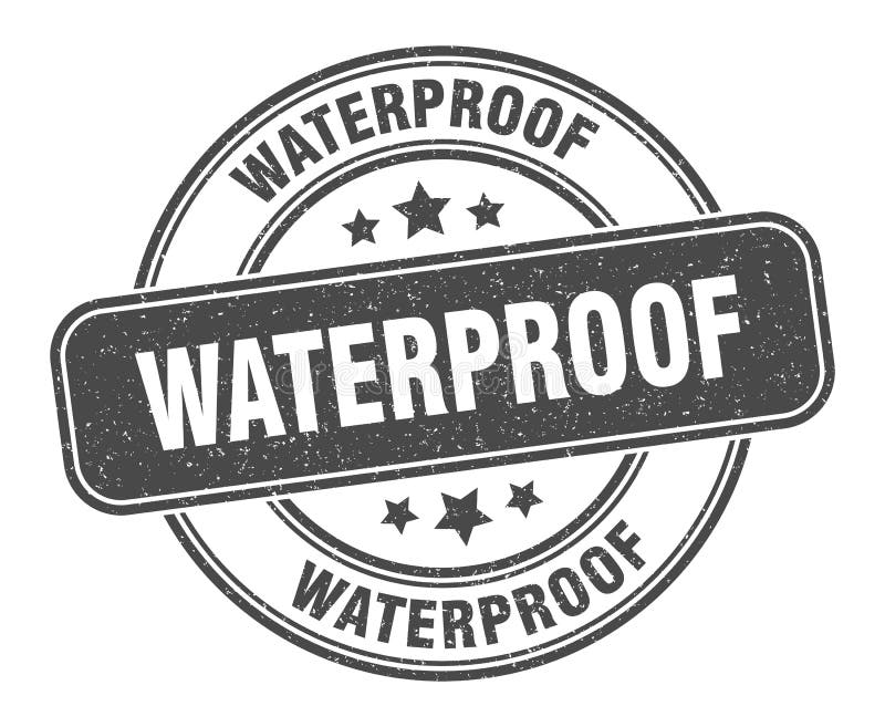 Waterproof Stamp. Waterproof Round Grunge Sign Stock Vector ...