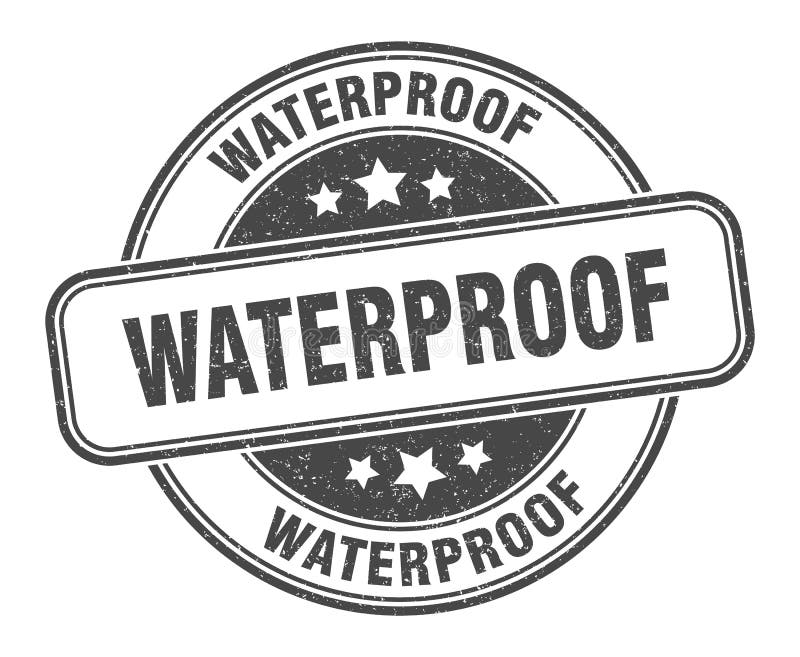 Waterproof Stamp. Waterproof Round Grunge Sign Stock Vector ...