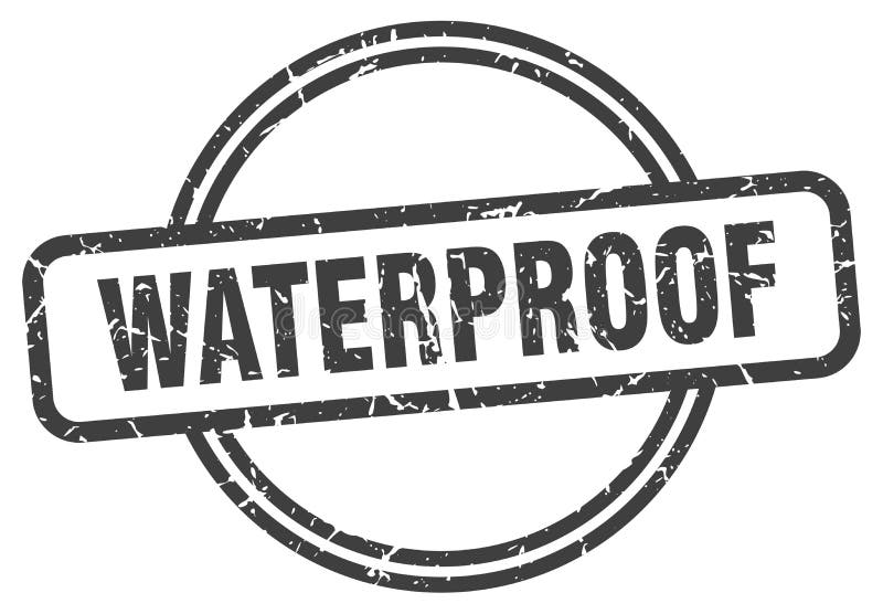 Waterproof Stamp. Waterproof Round Grunge Sign Stock Vector ...