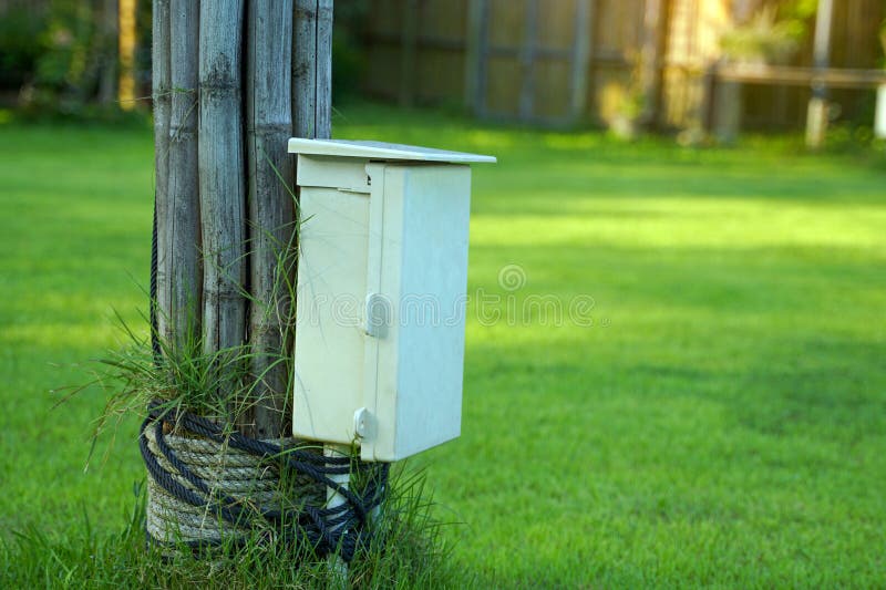 Waterproof Switchboard Cabinet with Roof Installed Outside the Building ...