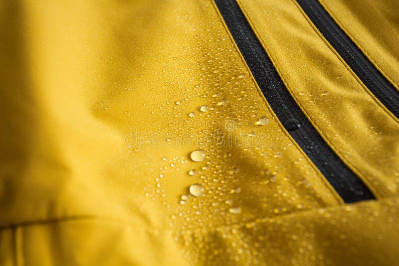 Waterproof Technology for Mountain Clothes Stock Image - Image of rain ...