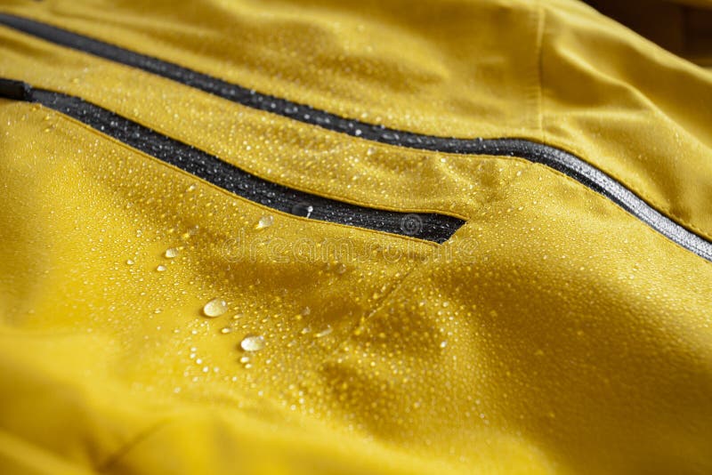 Waterproof Technology for Mountain Clothes Stock Image - Image of rain ...