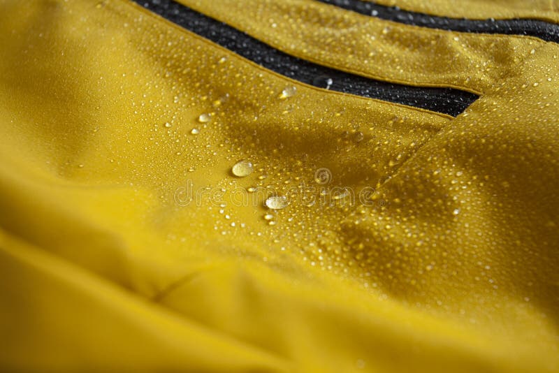 Waterproof Technology for Mountain Clothes Stock Image - Image of rain ...