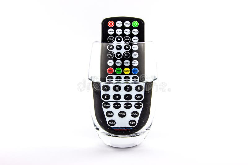 Waterproof TV Remote Control Stock Photo - Image of proof, closeup ...