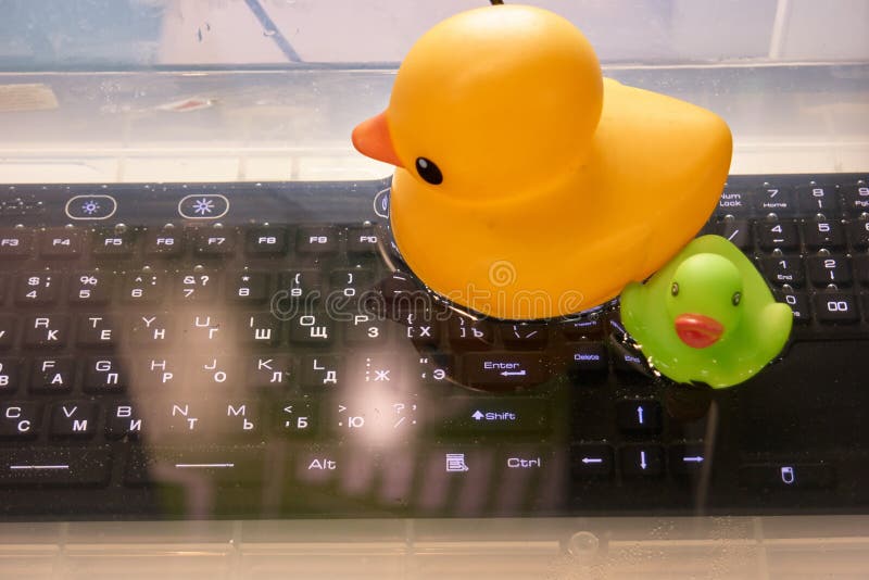 Waterproof Underwater Keyboard. Stock Image - Image of rain, drown ...