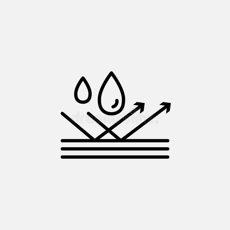 Waterproof vecor icon set stock vector. Illustration of design - 340945558