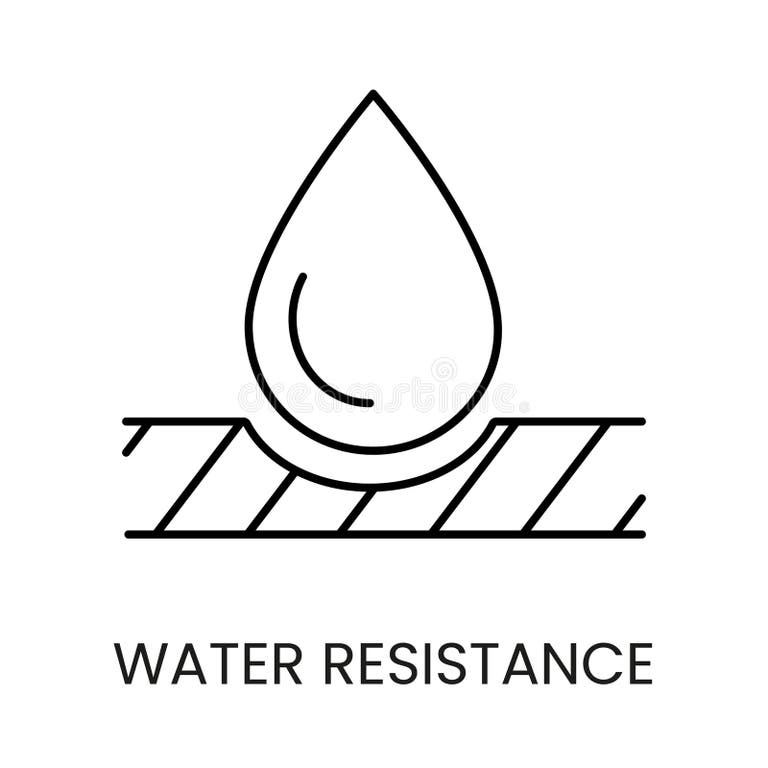 Waterproof Vector Line Icon with Editable Stroke Stock Vector ...