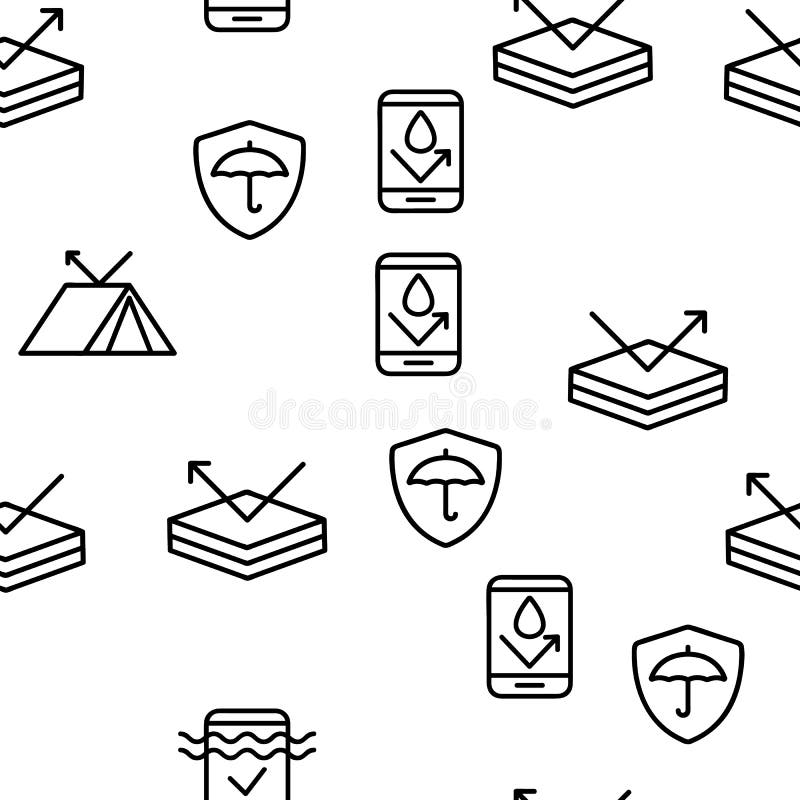 Moisture-resistant Material is an Icon Vector. Isolated Contour Symbol ...