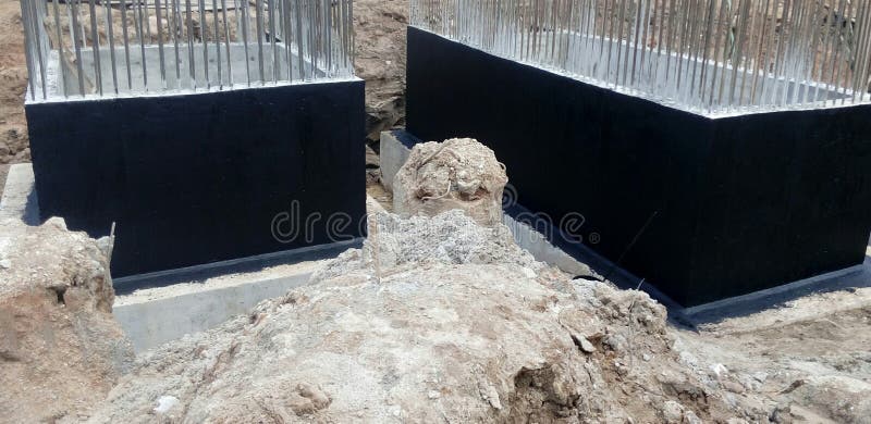 House Foundation Insulation Details with Waterproofing Bitumen Membrane ...