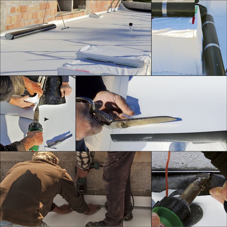 Waterproofing and Insulation Pvc Terrace Stock Image - Image of system ...