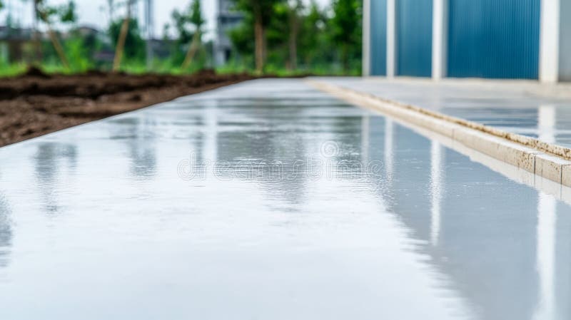 Waterproofing Membrane Applied on Concrete Surface, Capturing ...
