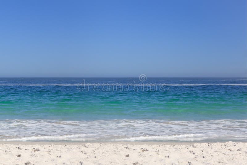 Waters edge at the beach stock illustration. Illustration of waves ...