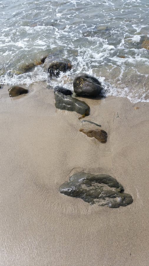 Waters edge stock image. Image of waters, rocks, water - 43134243