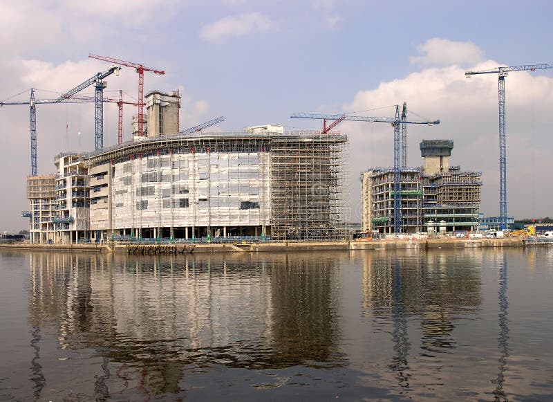 Waterside development stock image. Image of building, architecture ...