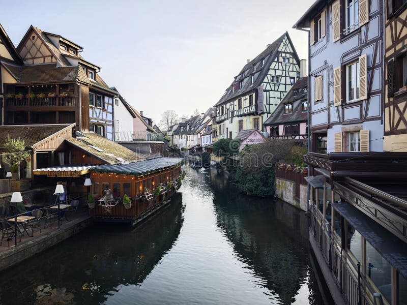 The Waterside of the River Lauch at Colmar Editorial Photography ...