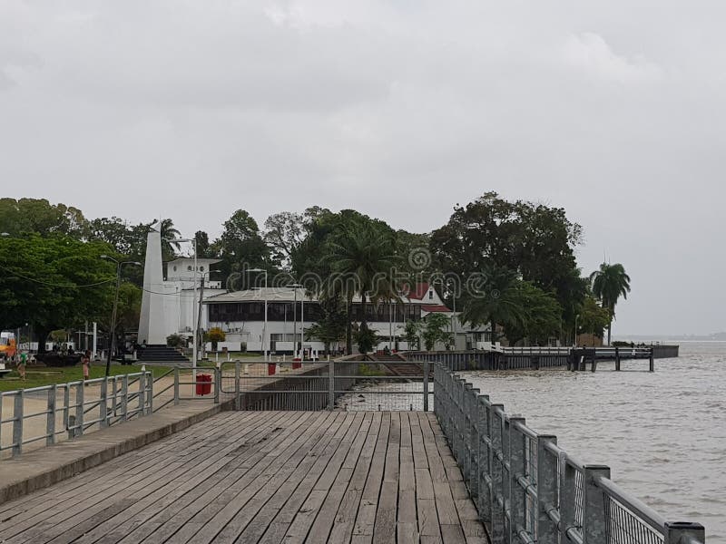 Waterside at the Suriname River in Paramaribo Suriname Stock Photo ...