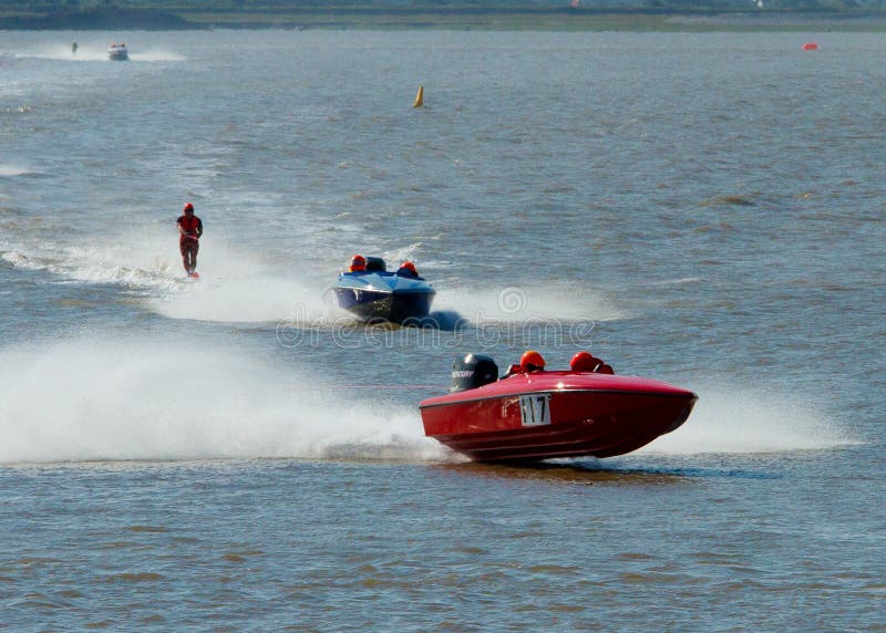 Waterski racing boat editorial image. Image of canal - 10361195