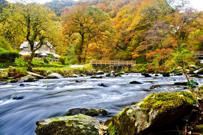 Watersmeet House stock image. Image of colour, cloud - 27411783