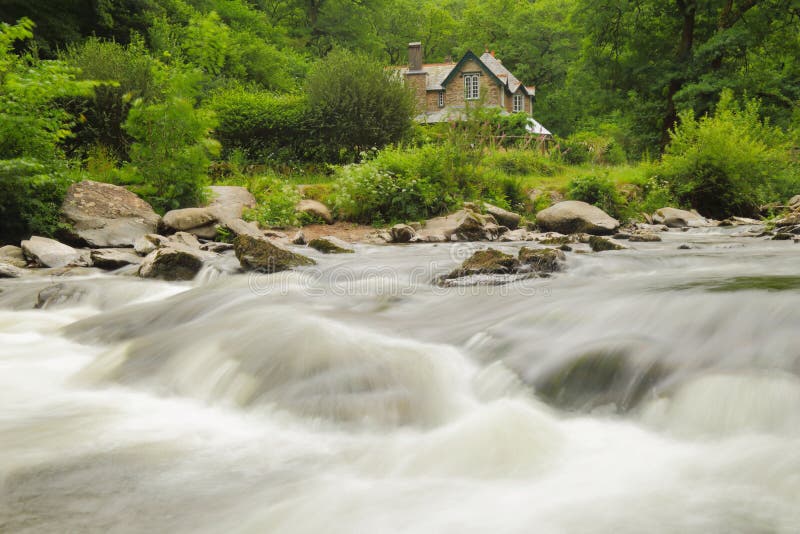 Watersmeet House stock image. Image of colour, cloud - 27411783
